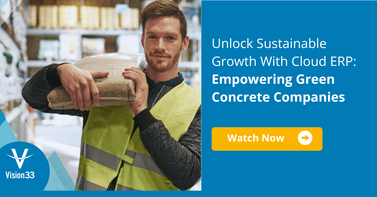 Unlock Sustainable Growth With Cloud ERP: Empowering Green Concrete ...