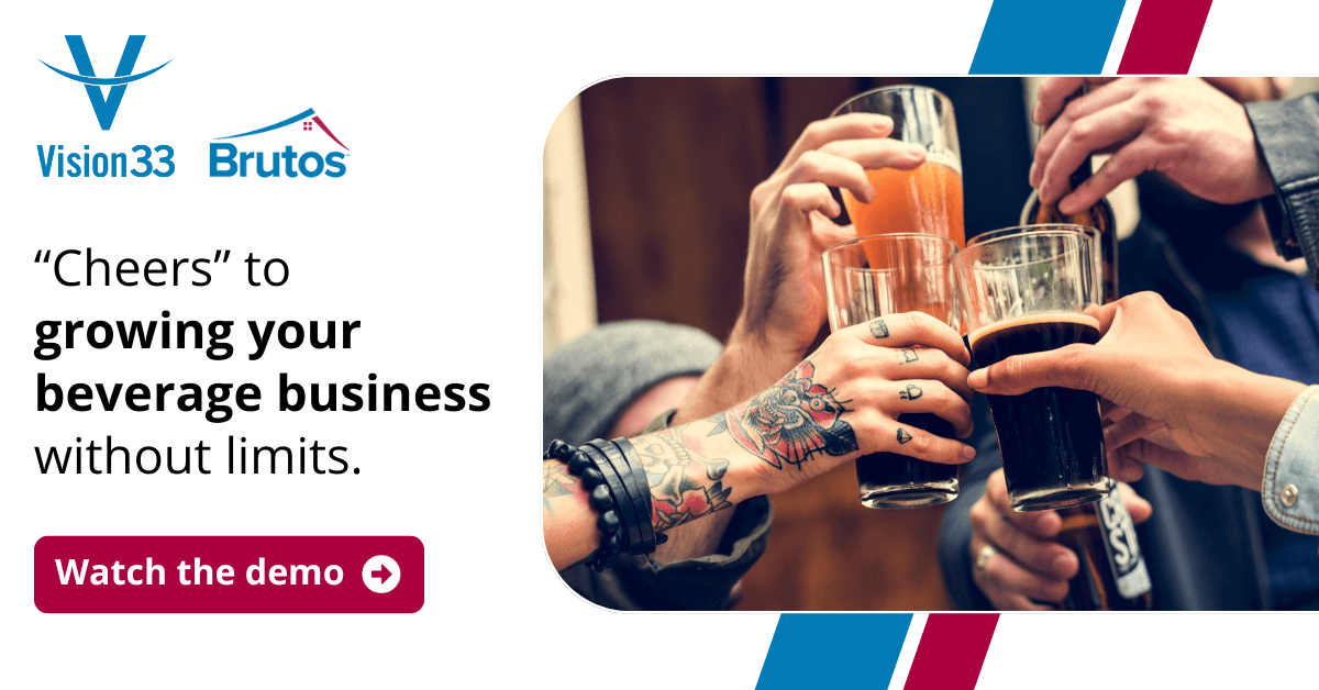 Beverage ERP software Brutos by Vision33 Demo