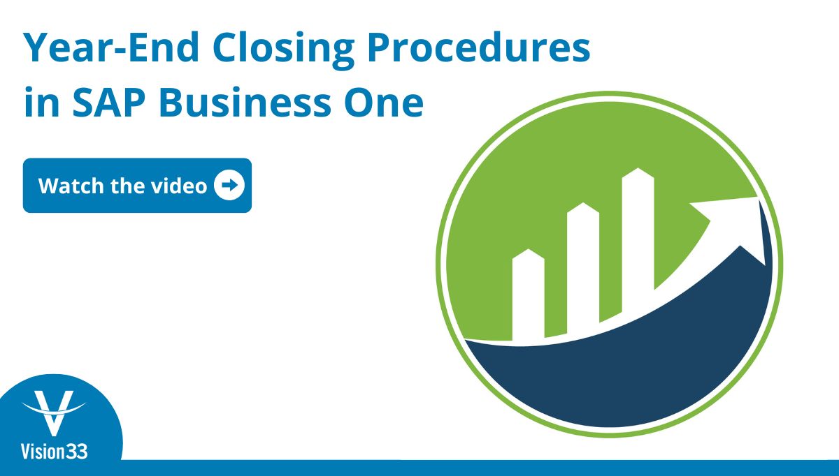 Year-End Closing Procedures in SAP Business One Recording
